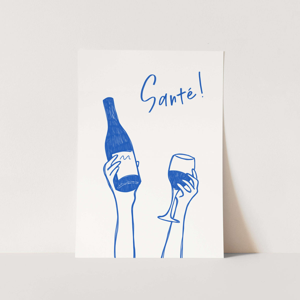 Santé Illustration PFY Art Print