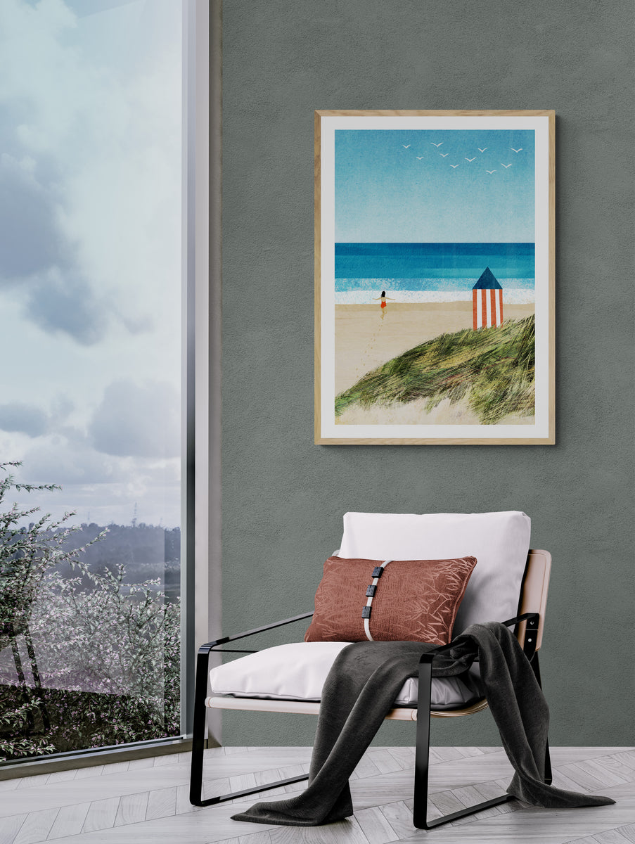 Beach Girl 04 by Henry Rivers Art Print