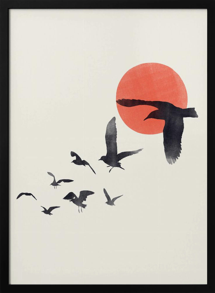 Flying Birds 30 X 42 Inches By Catsanddotz wall art print