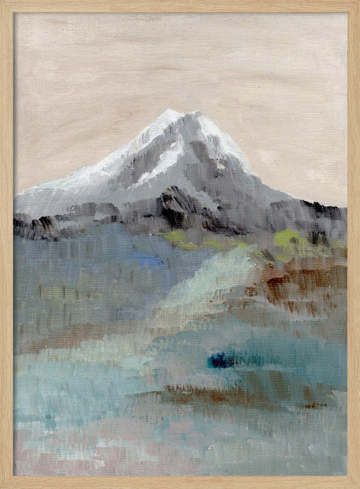 Calm mountainscape wall art print