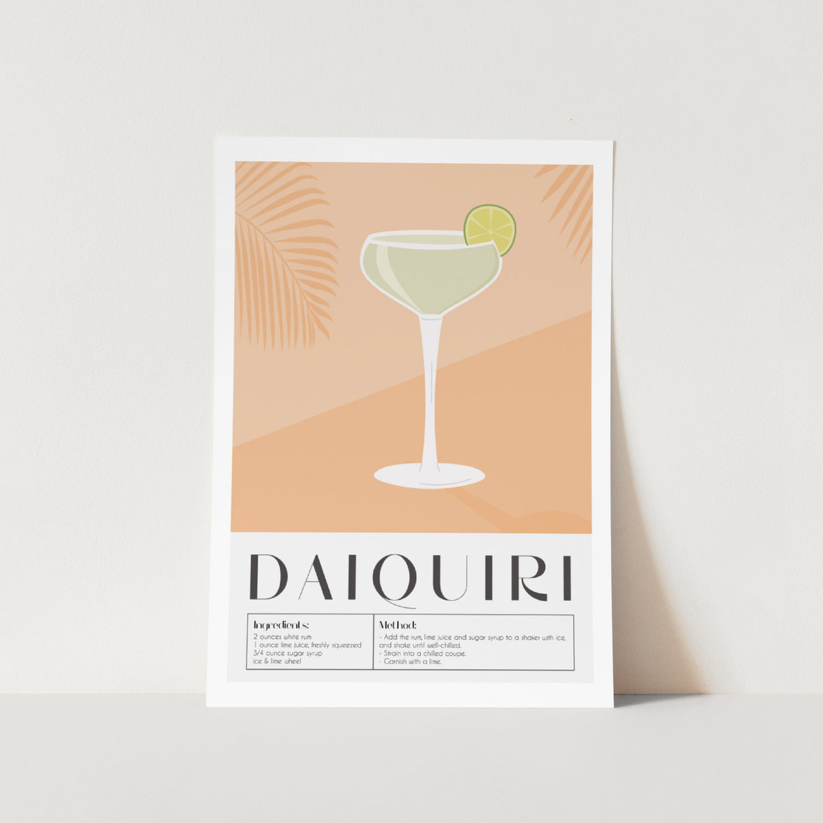 Daiquiri Cocktail Art Print