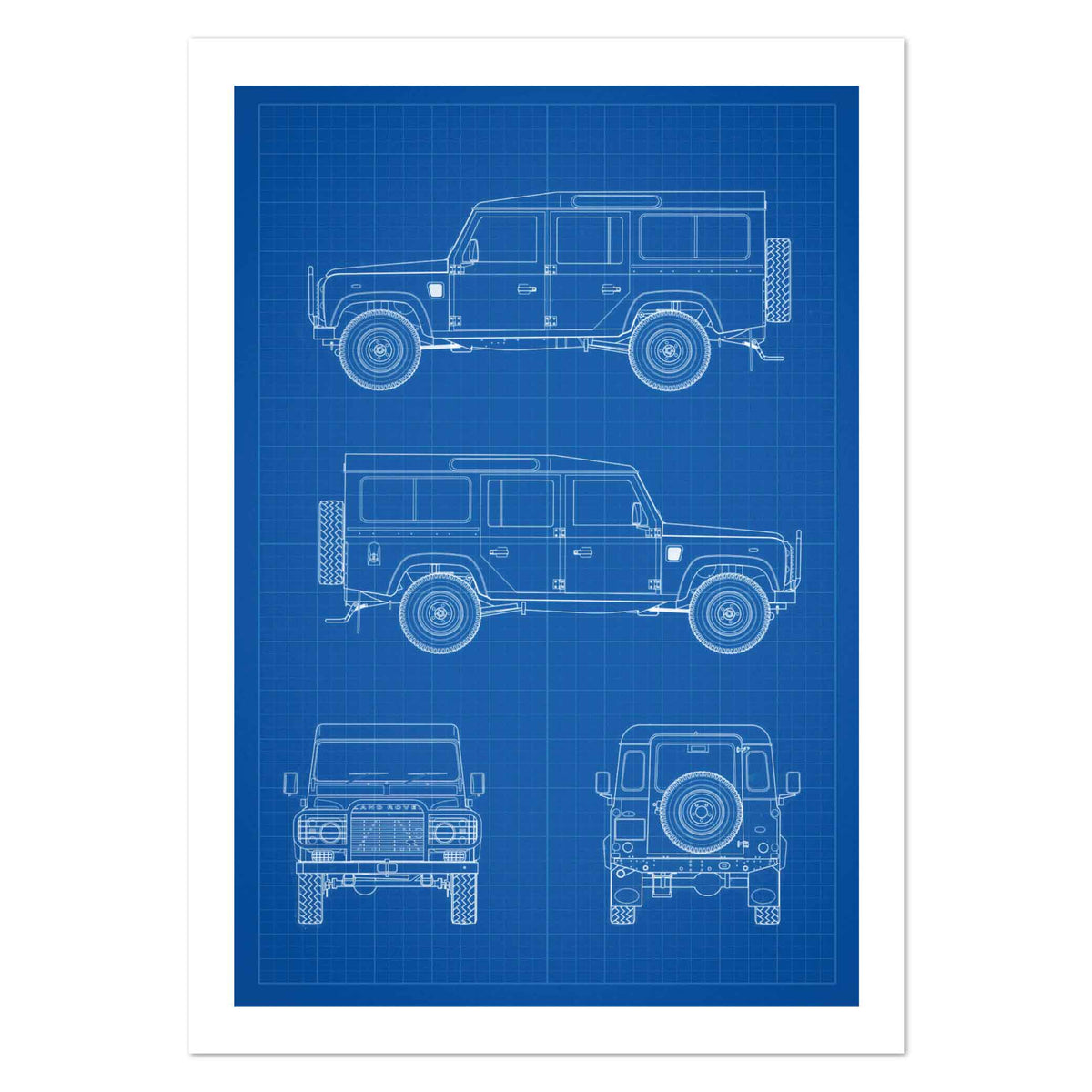 Land-Rover-Defender-110 Patent Art Print