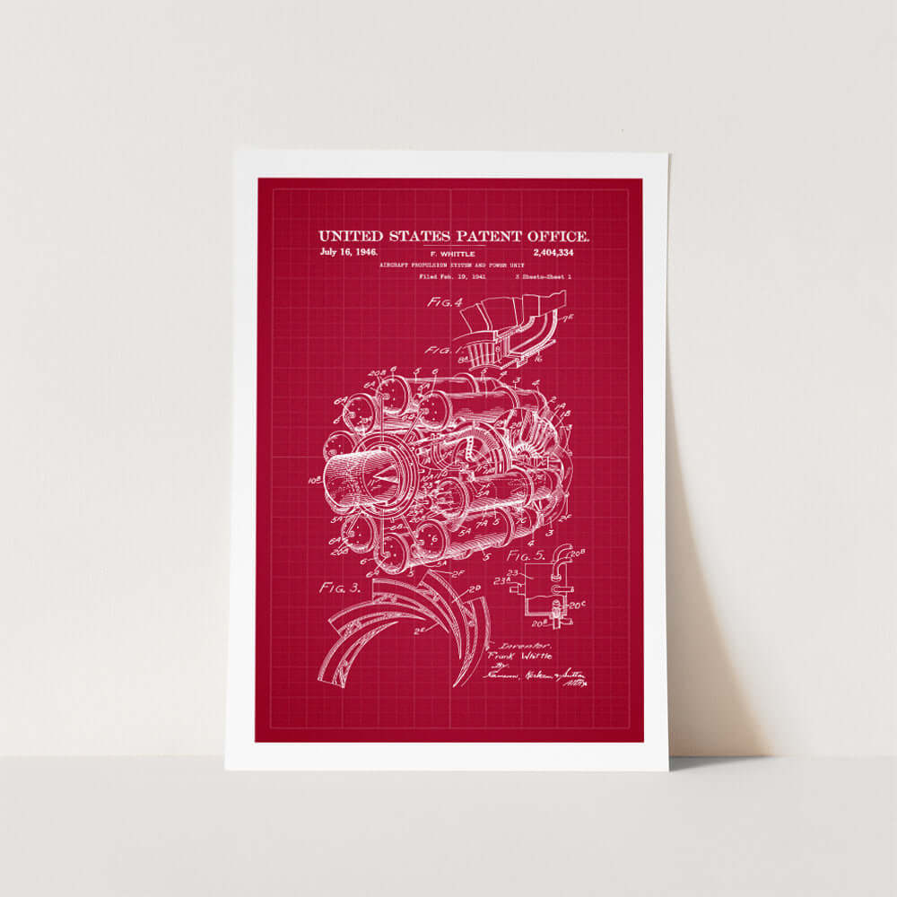 Aircraft Propulsion System Patent Art Print