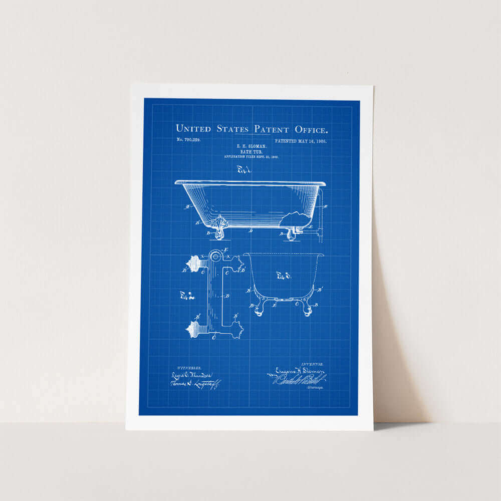 Bath Patent Art Print