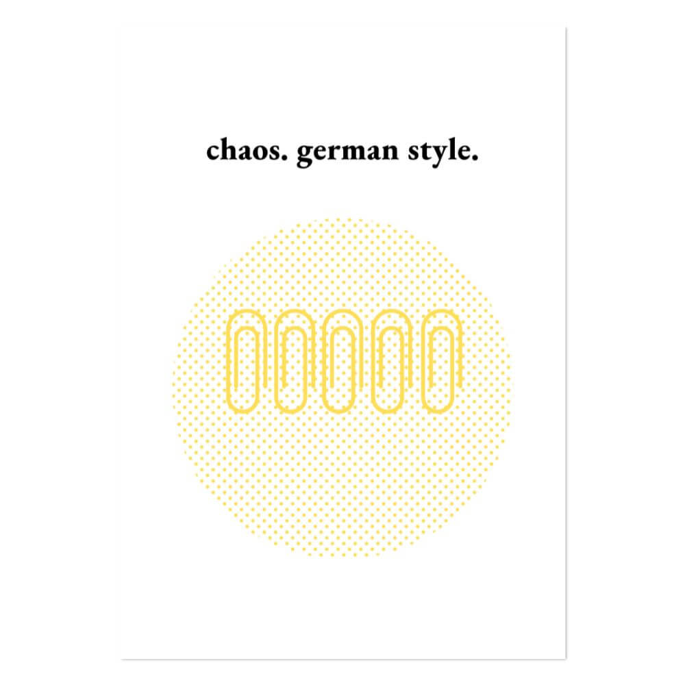 Chaos German Style Art Print