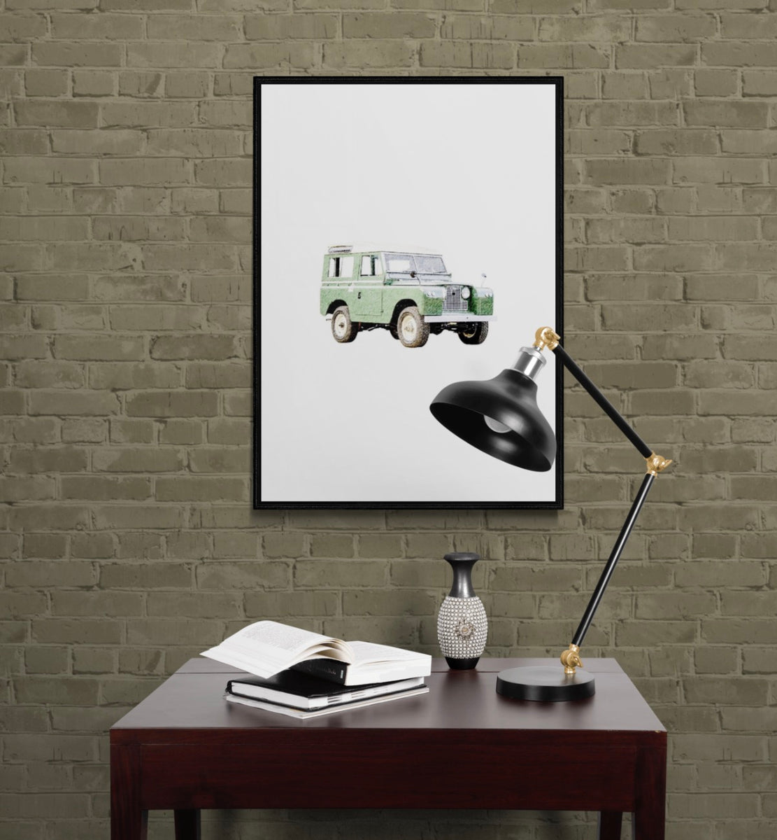 Classic Land Rover Defender Art Print