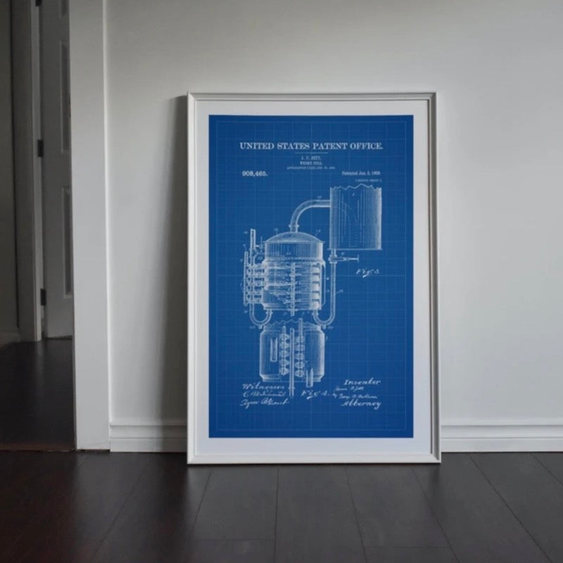 Whisky Still Patent Art Print